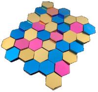 China Stainless Steel Mosaic Tile 300x300mm Concave Convex Design for Hotel Club Decoration for sale