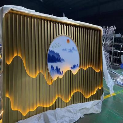 China Chinese Style Stainless Steel Metal Screen for sale