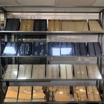 China Decorative 201 304 316 Etched Mirror 8K PVD Color Stainless Steel Sheet for Elevator for sale