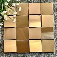 China 300x300mm Stainless Steel Metal Mosaic Tiles Waterproof Indoor Decoration 304 Grade for sale