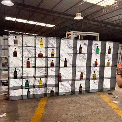 China SUS304 316 201 Custom Stainless Steel Wine Cabinet with LED Display - 25-40 Day Lead Time for sale