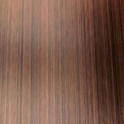 China PVD Colored Stainless Steel Sheet 304 316 Hairline Finish Custom Size for Interior Decoration for sale