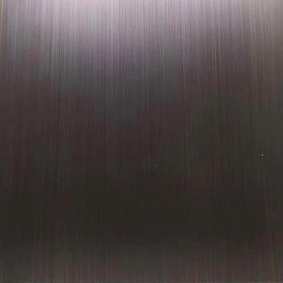 China PVD Coated Antique Brushed Hairline Stainless Steel Sheet 0.5-2.5mm for Elevator Wall Decoration for sale