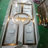 China PVD Coated Rose Gold Stainless Steel Partition Room Divider Custom Size 304 Grade for sale