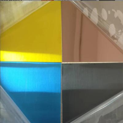 China Decorative Stainless Steel Sheet Grade 304 316 430 Wall Cladding Interior Design 1219x2438mm for sale