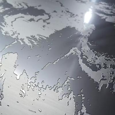 China 2438mm 3048mm 3000mm 4000mm 304 Different Pattern Depth Etching Stainless Steel Plate for sale
