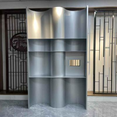 China Custom Color Stainless Steel Display Cabinet SUS 304 201 for Home Shop Mall Office for sale