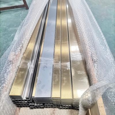 China 304 Stainless Steel U Shape Trim Strips 10mm 20mm for Interior Wall Decoration for sale
