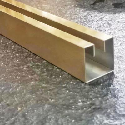 China PVD Colored Stainless Steel Trim Strips 0.35-1.5mm Thickness for Wall Background Interior Exterior Design for sale