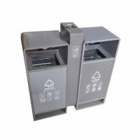 China 316L Stainless Steel Trash Bin for Coastal Areas - Custom Outdoor Metal Waste Container with 35-60 Day Lead Time for sale