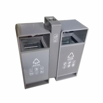 China 316L Stainless Steel Trash Bin for Coastal Areas - Custom Outdoor Metal Waste Container with 35-60 Day Lead Time for sale