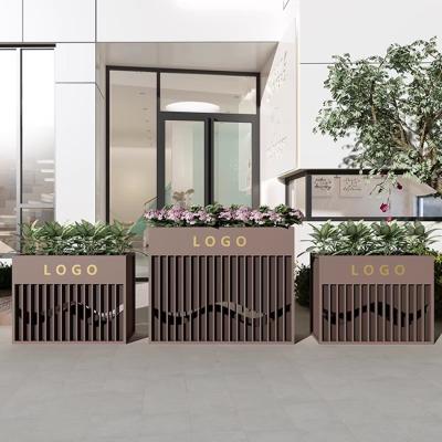 China Custom Stainless Steel Planters for Outdoor Projects - SUS 304/316L Materials, 30-45 Day Lead Time for sale