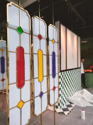 China Custom Stainless Steel 304 Screen Partition Decorative Room Divider for Interior Wall Panel for sale