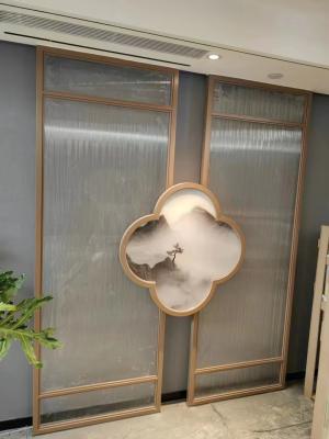 China Custom Stainless Steel CNC Screen Divider 304 Grade Artistic Logo Pattern for sale