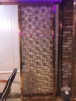 China Custom Stainless Steel Partition Screen 304 Grade Polished Finish for Hotel Lobby Decoration for sale
