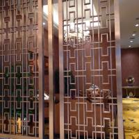 China PVD Colored 304 Stainless Steel Laser Cut Screen Partition Room Divider 1.2mm for sale