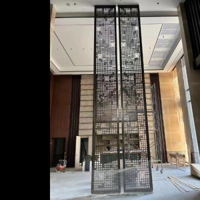 China Custom Stainless Steel Screen Partition 304 Grade PVD Colored Room Divider for sale