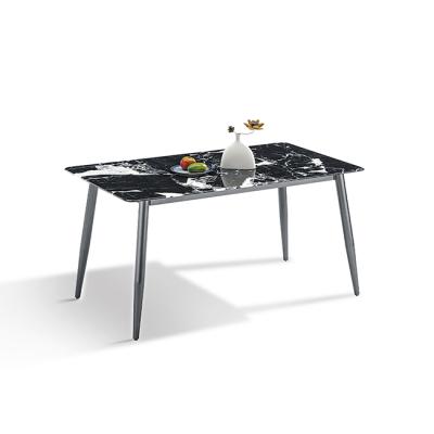 China Custom Sintered Stone Dining Table with Carbon Steel Base - 15-30 Day Lead Time, Multiple Steel Grades for sale