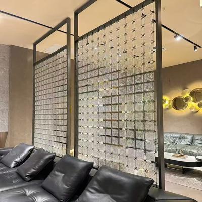 China PVD Colored Stainless Steel Screen Partition 304 Grade Custom Size Room Divider for sale