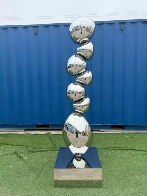 China Custom Stainless Steel Sculpture 304 Grade Mirror Finish Outdoor Art Decor 2B BA No4 HL 8K for sale