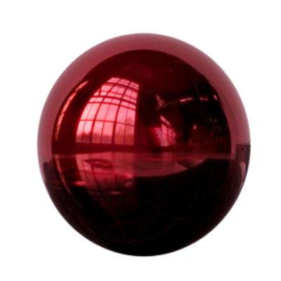 China 201 304 Stainless Steel Mirror Polished Hollow Decorative Ball 25cm Diameter for sale
