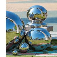 China 316L Mirror Stainless Steel Sculpture Gold Titanium Plating for Park Decoration for sale
