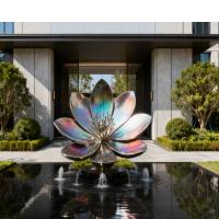 China Custom 304 316L Stainless Steel Sculpture Mirror Gold Titanium Finish for Architecture for sale