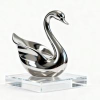China Mirror Gold Titanium Stainless Steel Sculpture 304 Outdoor Decoration Art for sale