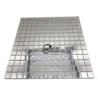 China 201 304 Stainless Steel Metal Mosaic Tiles 300x300mm Mirror Finish for Home Commercial Accent Walls for sale