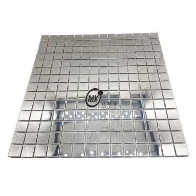 China 201 304 Stainless Steel Metal Mosaic Tiles 300x300mm Mirror Finish for Home Commercial Accent Walls for sale
