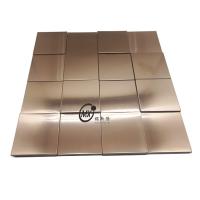 China 304 201 Stainless Steel Mosaic Tile 300x300mm Corrosion Resistant Waterproof Wall Decoration for Hotel Bathroom for sale