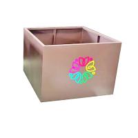 China High-End Stainless Steel Planter Box with Built-in Bench - Custom Projects for sale