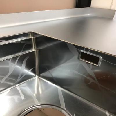 China JIS AISI ASTM  Custom Stainless Steel Kitchen Countertop With Scratch-Resistant for sale