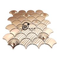 China Polished Mirror Finish Stainless Steel Mosaic Tile 304 Grade for Luxury Hotel Decoration for sale