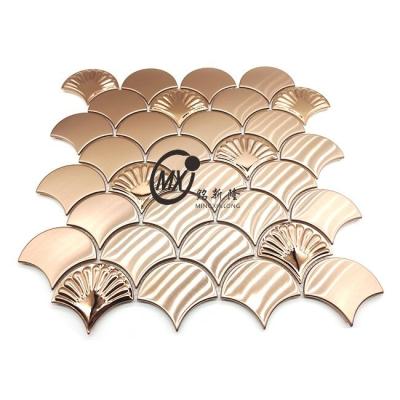China Polished Mirror Finish Stainless Steel Mosaic Tile 304 Grade for Luxury Hotel Decoration for sale