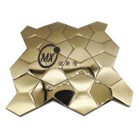 China Custom Stainless Steel Mosaic Tile Honed Satin Finish 304 Grade for Luxury Wall Decor for sale