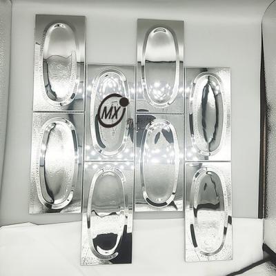 China Furniture Inlay Decorative Stainless Steel Mosaic Strips SUS304 Mirror Finish 0.5mm for sale