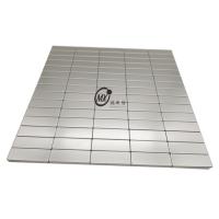 China Brushed Stainless Steel Metal Tile Mosaic for sale