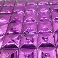 China Satin Rose Gold Stainless Steel Mosaic Tile 304 Grade PVD Coated Decorative Sheet for sale