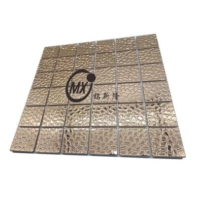 China Custom Stainless Steel Metal Mosaic Wall Panel for Bar Hotel Decoration SUS304 for sale