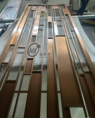 China PVD Coated 304 Stainless Steel Screen Partition 8K Mirror Finish Custom Color for sale