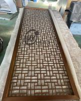 China Stainless Steel 304 Oriental Screen Partition 8K Mirror PVD Titanium Gold 1000x2000mm for sale
