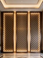 China Chinese Zen Style Stainless Steel Meditation Space Divider for sale