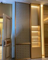 China Stainless Steel 304 Room Divider 1500mmx3000mm PVD Color for Hotel Lobby for sale