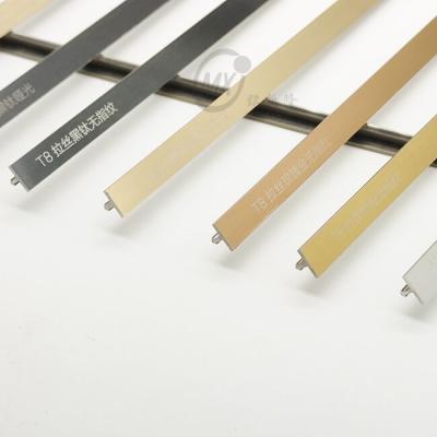 China PVD Colored Stainless Steel Tile Trim 10mm 20mm 50mm Decorative Strips for sale