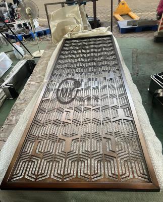 China Stainless Steel Decorative Screen 304 for Staircase Room Divider Custom Size 1220x2440mm for sale