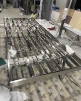 China Stainless Steel Room Divider with Black Finish for sale