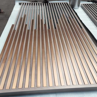 China Stainless Steel Screen Partition Custom Size 304 Grade for Hotel Restaurant Decoration for sale