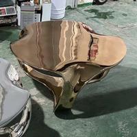 China Custom Stainless Steel Sculpture 304 Mirror Polished Outdoor Art Decoration for sale