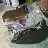 China Custom Stainless Steel Sculpture 304 Mirror Polished Outdoor Art Decoration for sale